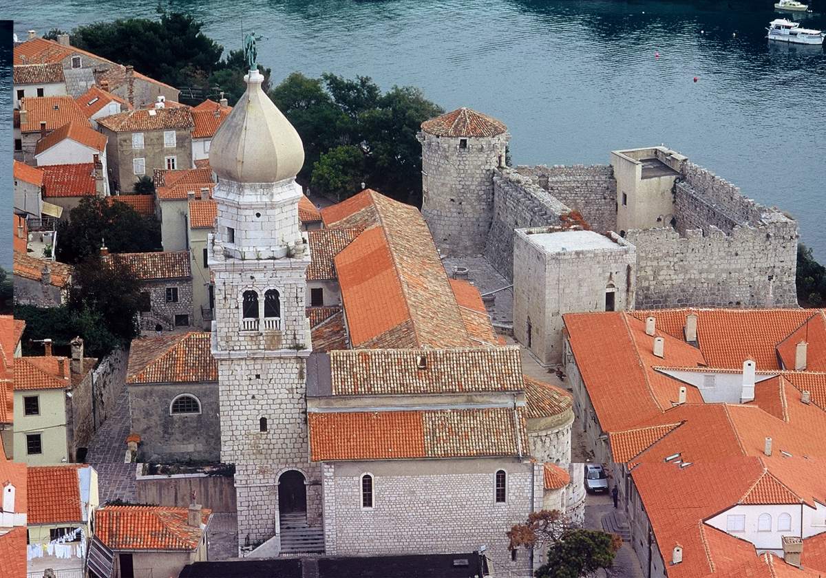 Die Stadt Krk auf der Insel Krk